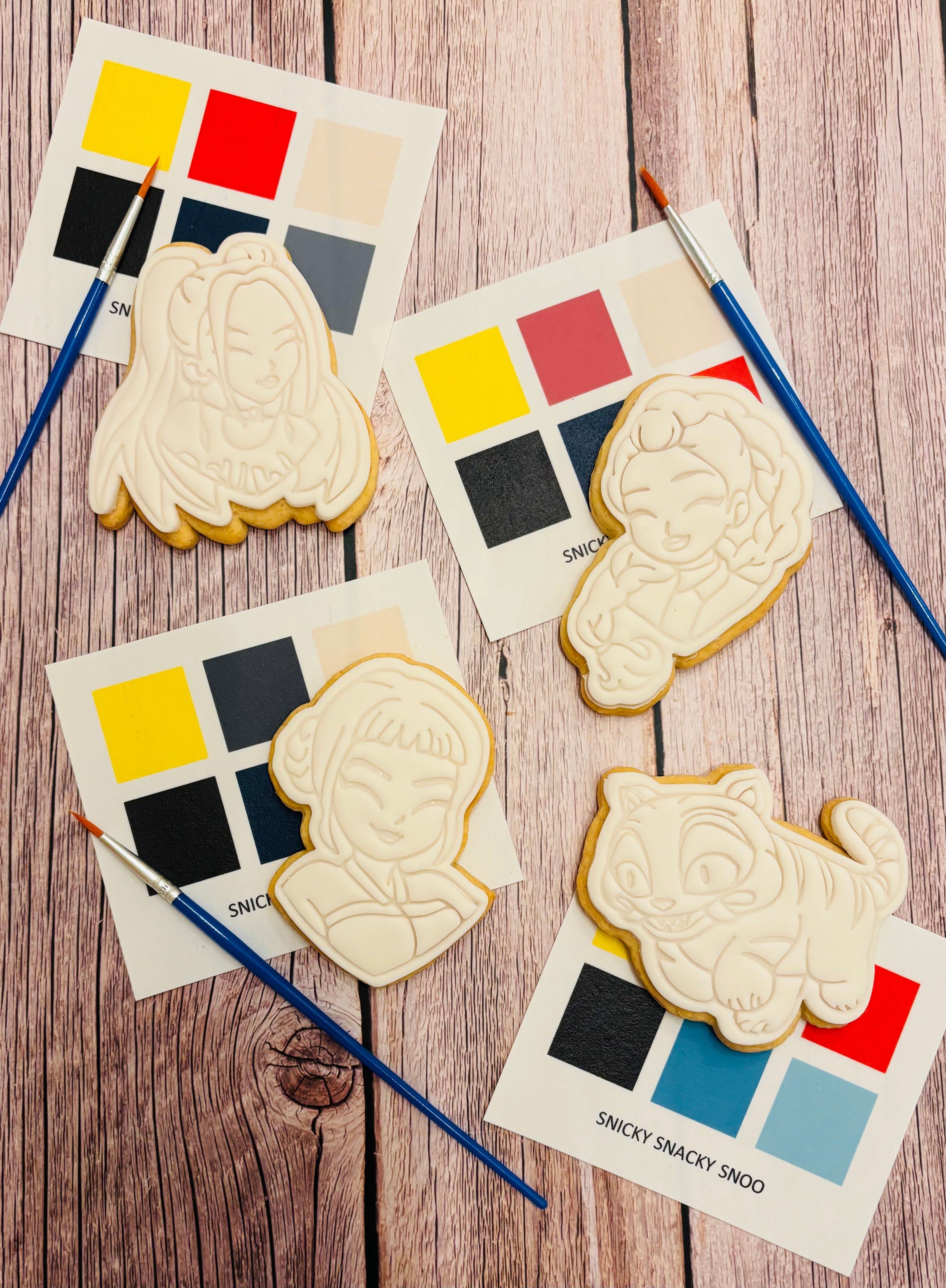 Party Favour - Paint your own biscuit – Snicky Snacky Snoo